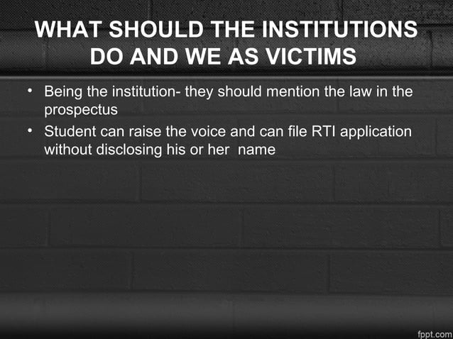 Anti Ragging | PPT | Crime & Harmful Acts to Individuals, Society ...