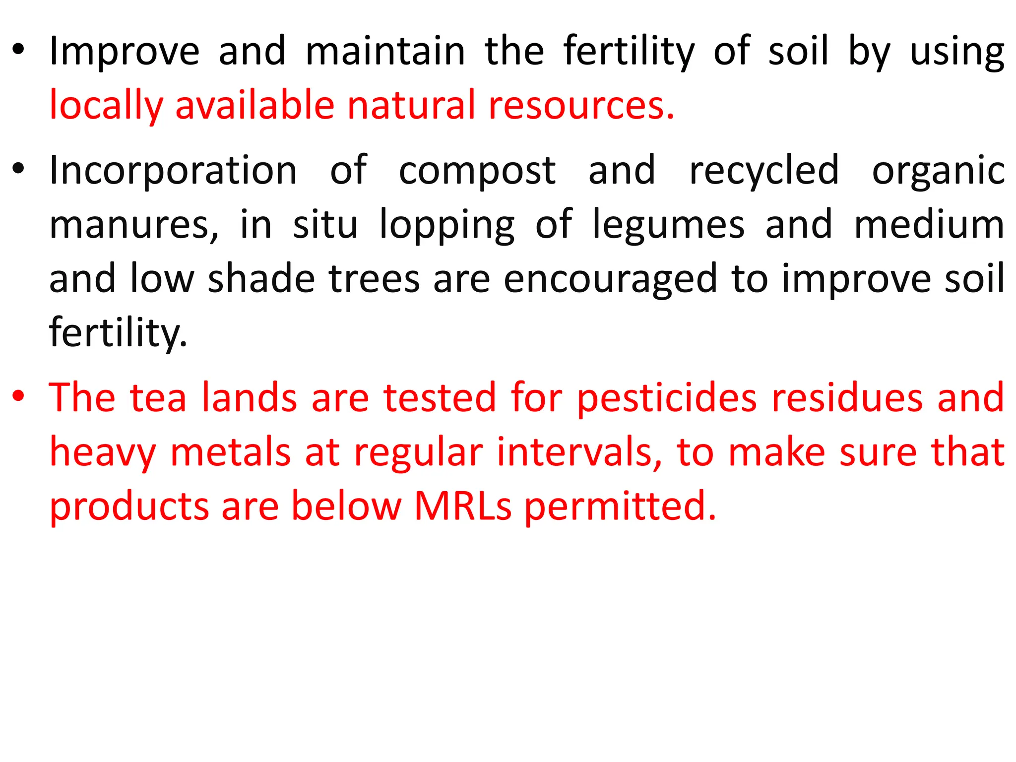 Organic tea cultivation & production in Sri Lanka | PPTX