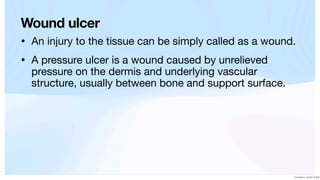Physiotherapy Management of wound ulcers and pressure sores. | PDF
