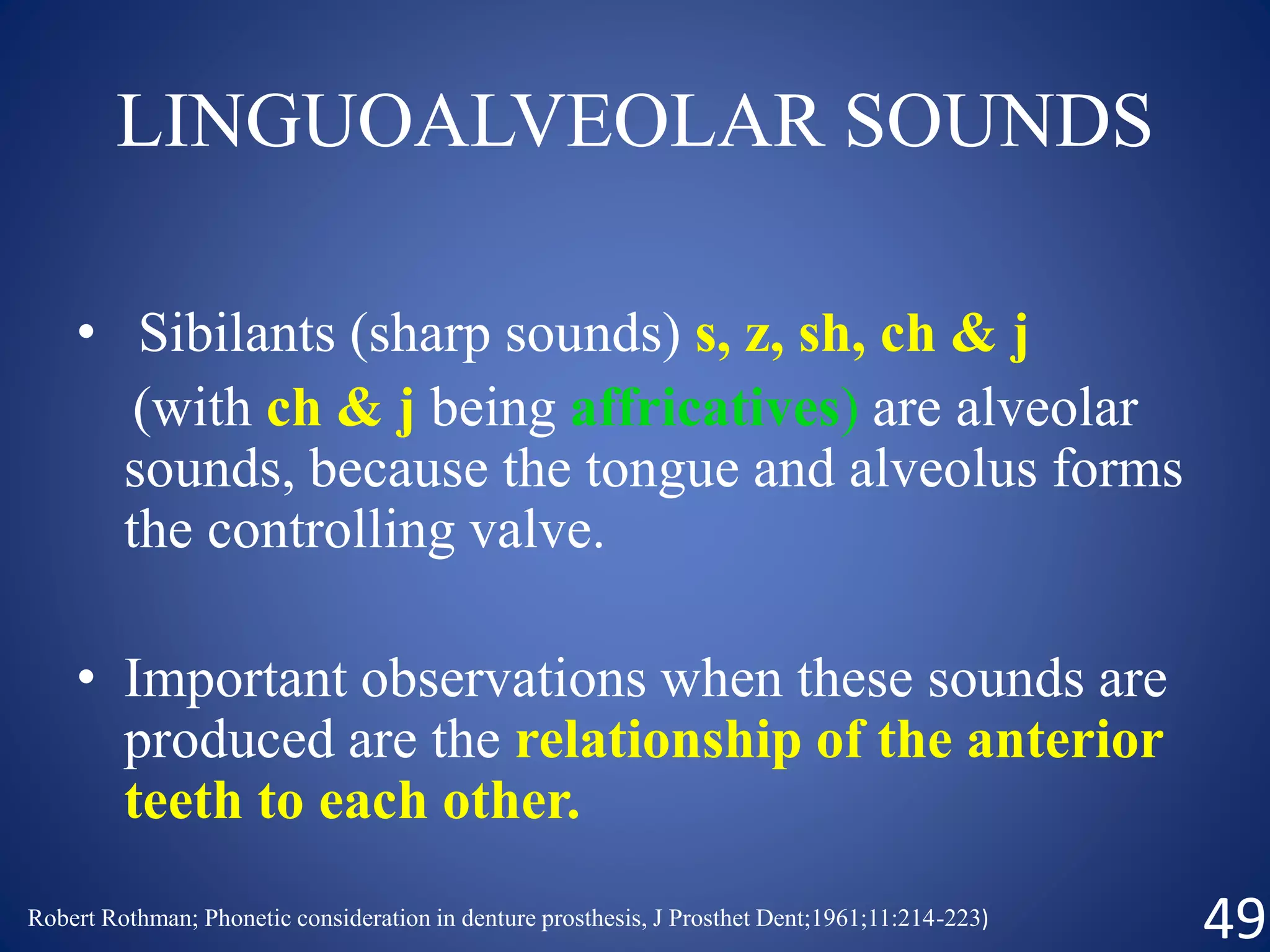 Presentation 2 phonetic in prosthodontic | PPTX