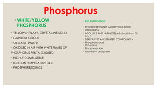 Presentation (2) PHOSPHORUS.pptx in forensic medicine | PPTX