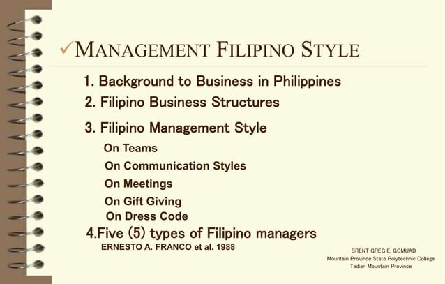 Presentation 2 pinoy management | PPTX | Business | Business and Finance