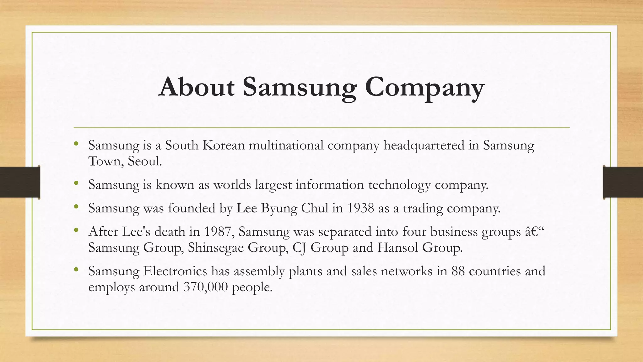 Company gone For diversification. | PPTX