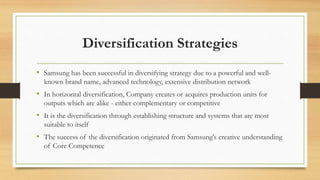 Company gone For diversification. | PPTX