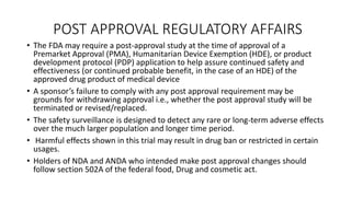 post approval regulatory affairs | PPTX