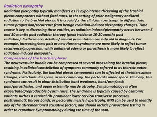 Presentation2, radiological imaging of brachial plexus pathology. | PPTX