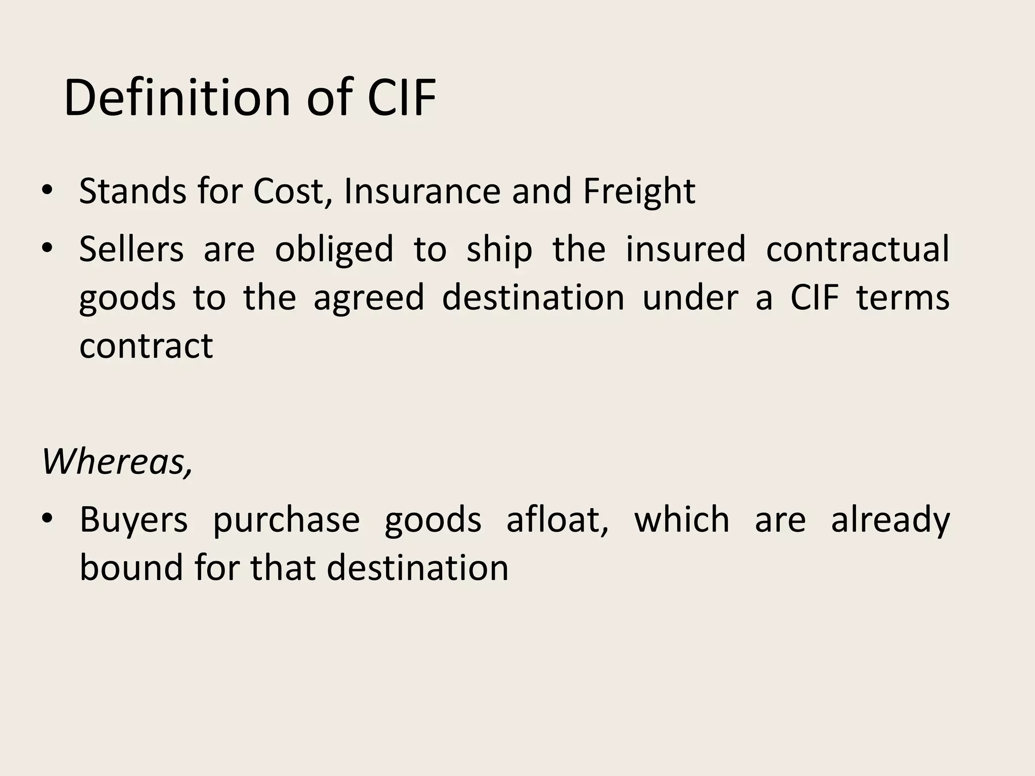 CIF presentation | PPTX