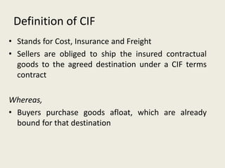 CIF presentation | PPTX