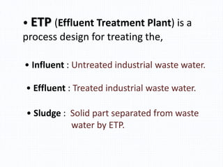 Wastewater Treatment Plant | PPTX