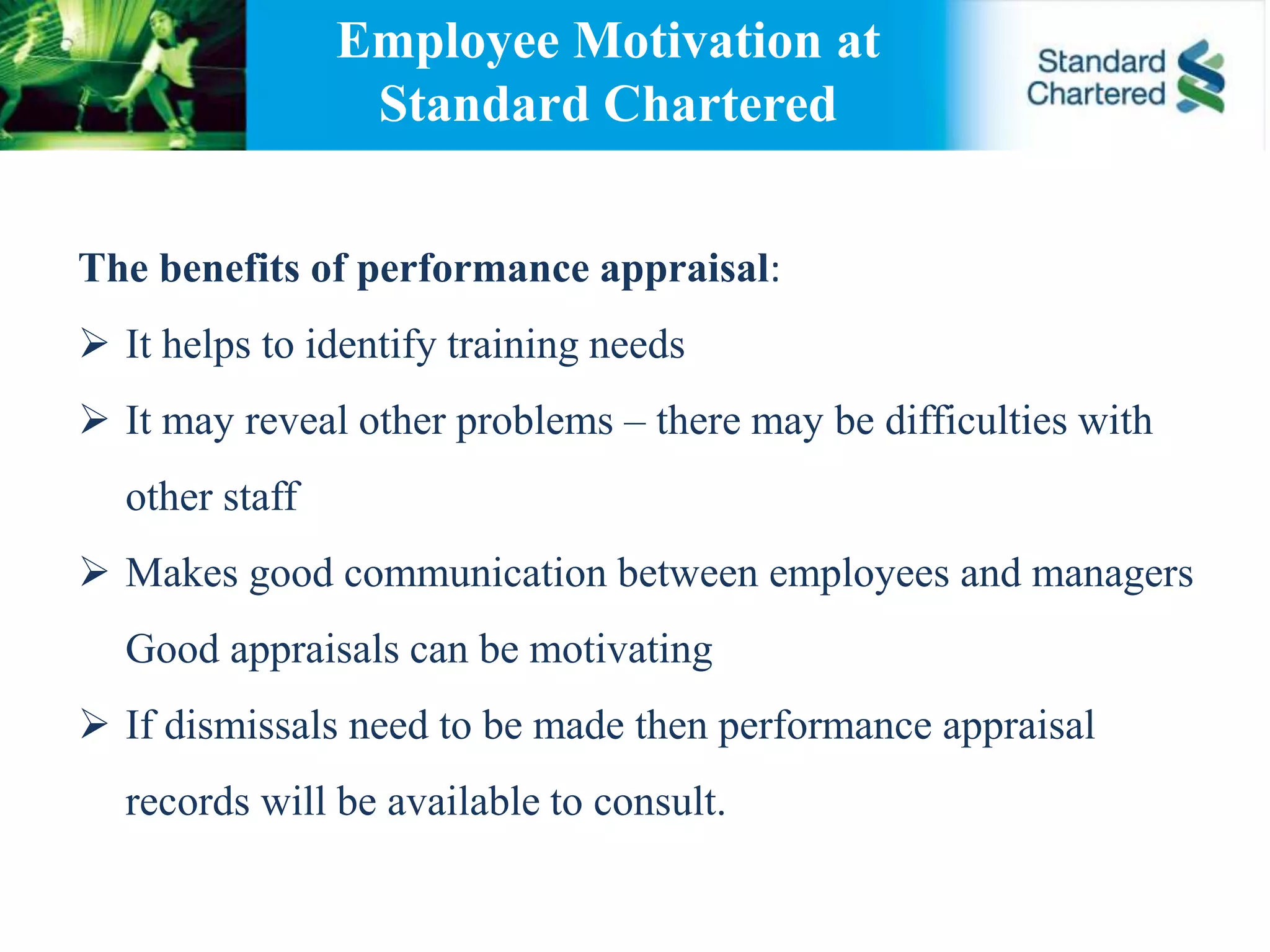 standard chartered bank Employees motivation by AARKS | PPTX