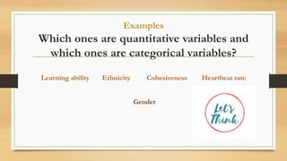 Presentation: Research Problem, Questions, Variables and Hypotheses | PPTX
