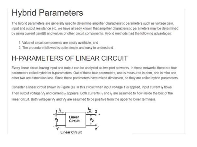 Hybrid Parameter Presentation | PPT