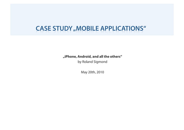 Browser based mobile applications - or how to reach 375x more devices than iPhone's app-store | PDF