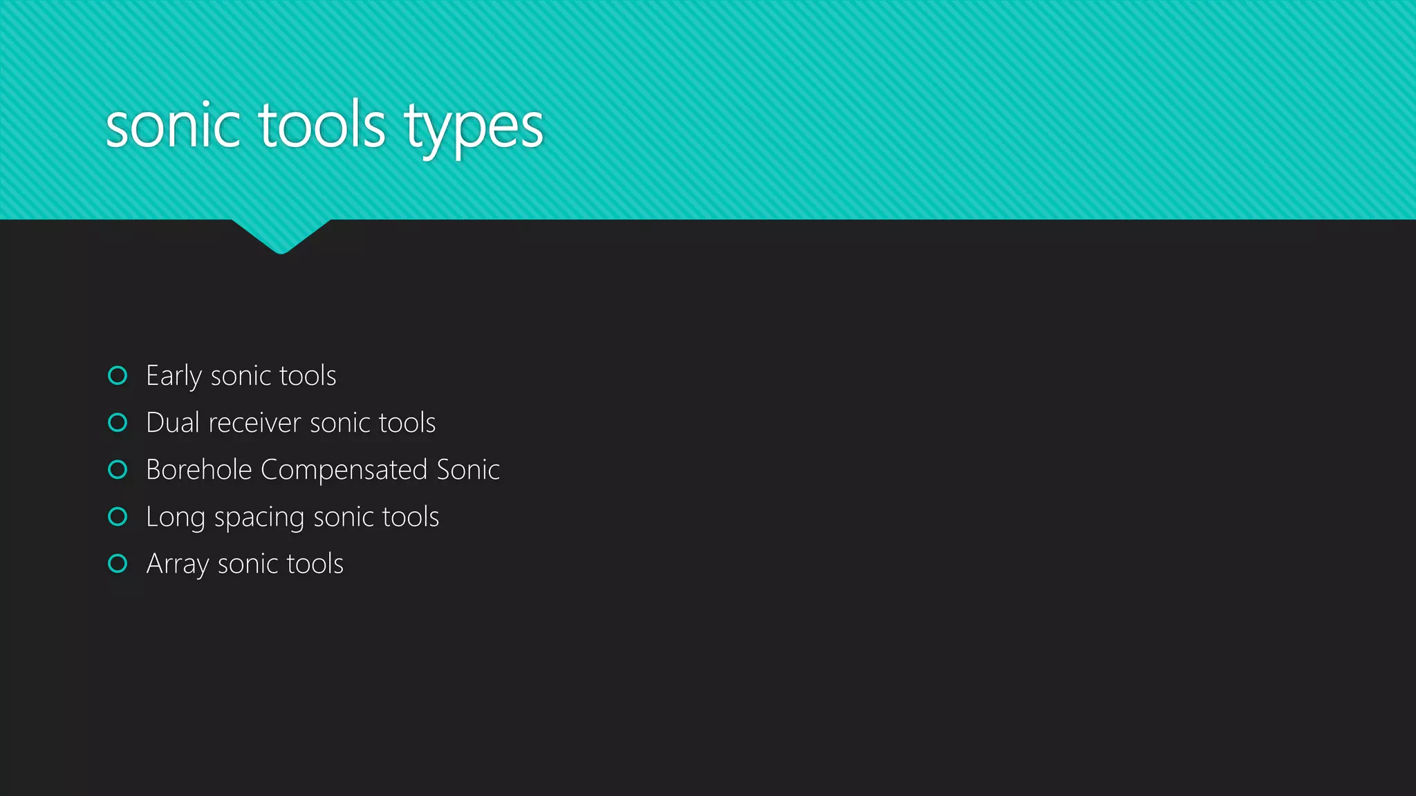 sonic log / Acoustic logging tools and its interpretation | PPTX