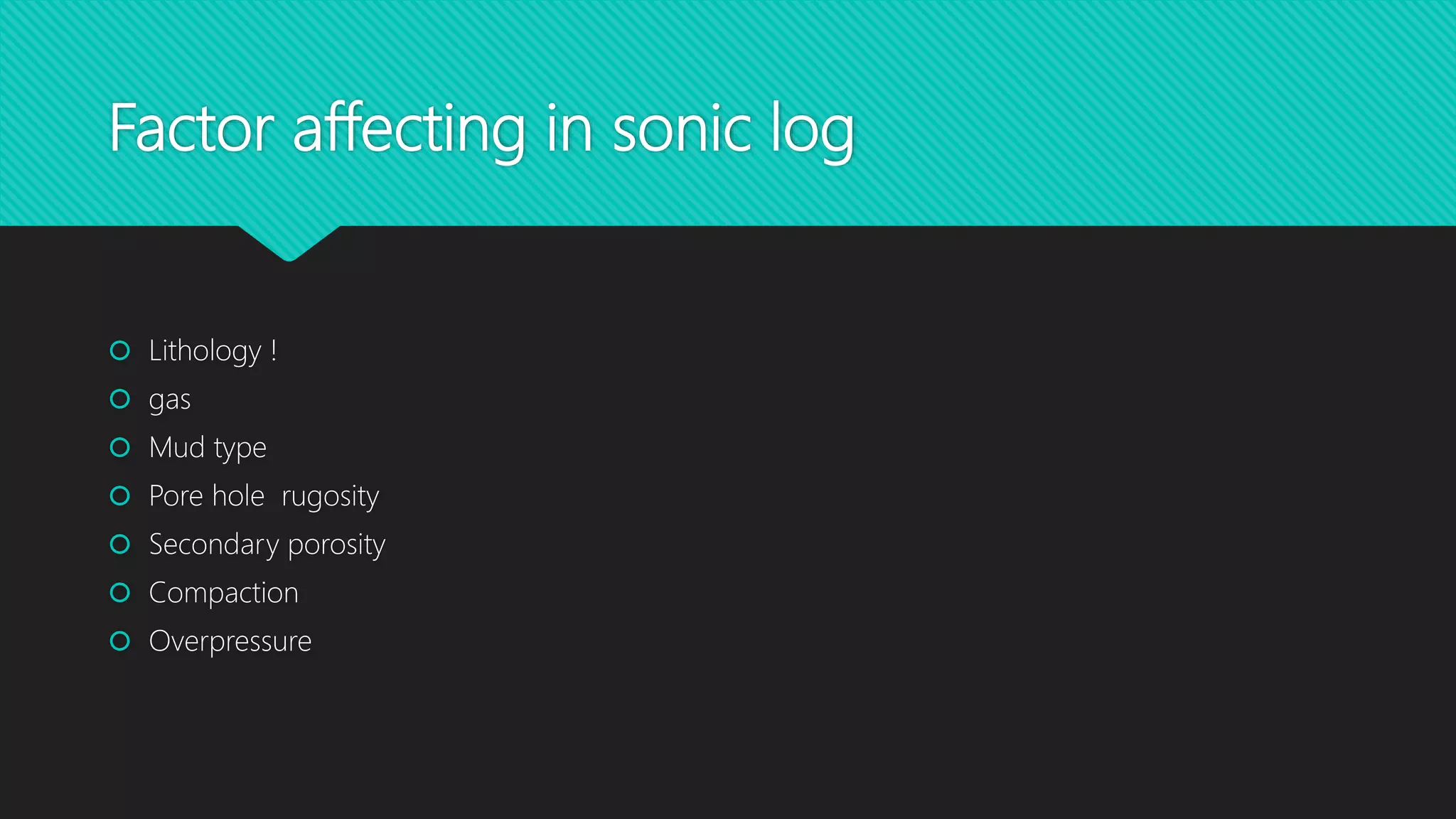 sonic log / Acoustic logging tools and its interpretation | PPTX