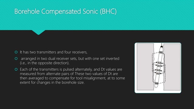 sonic log / Acoustic logging tools and its interpretation | PPT