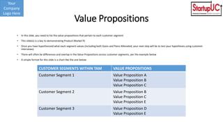Presentation 2 Template - Customer Segments-Value Propositions ...