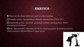 ANTI- EMETICS | PPTX
