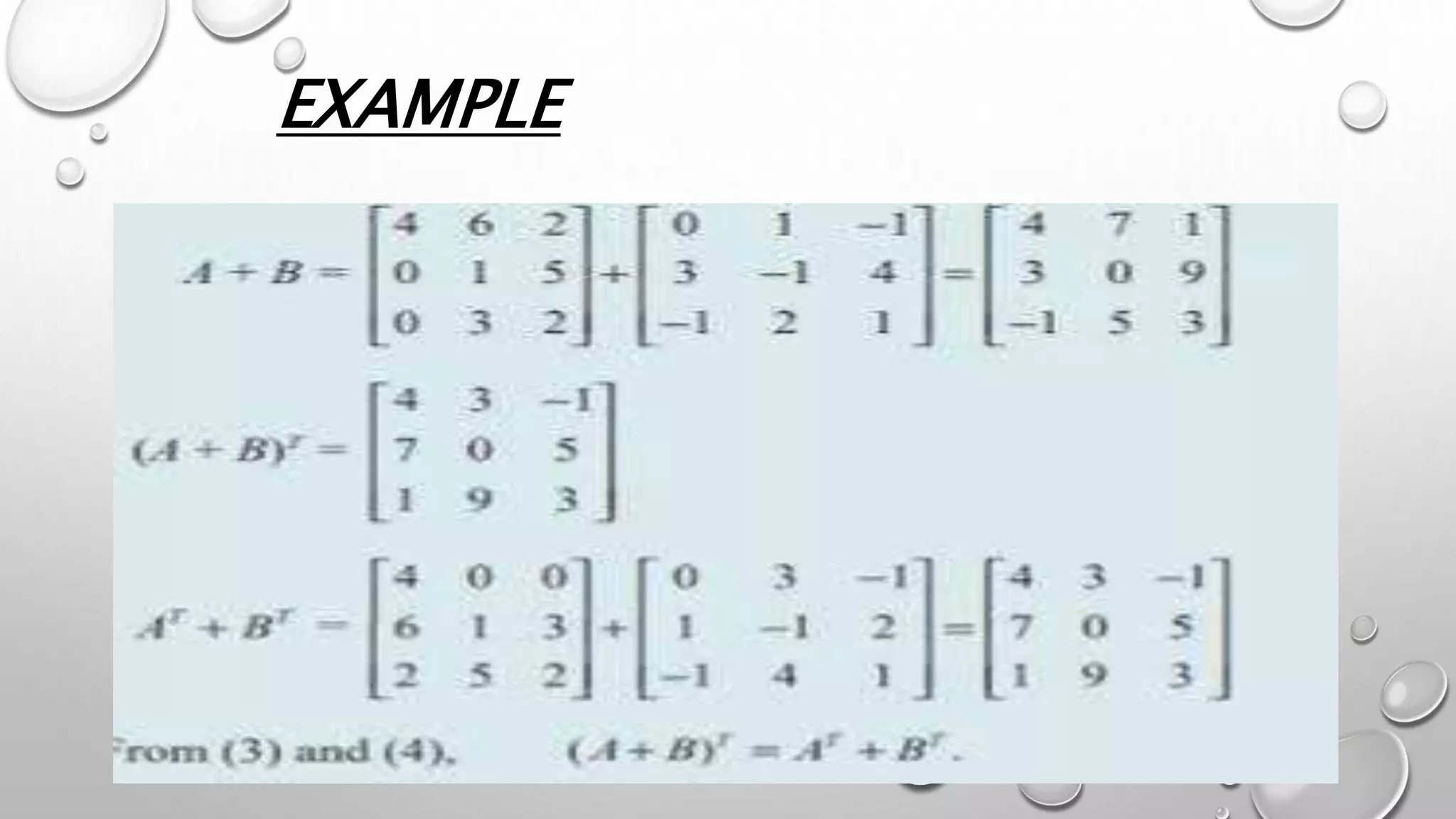 Transpose of matrix | PPTX
