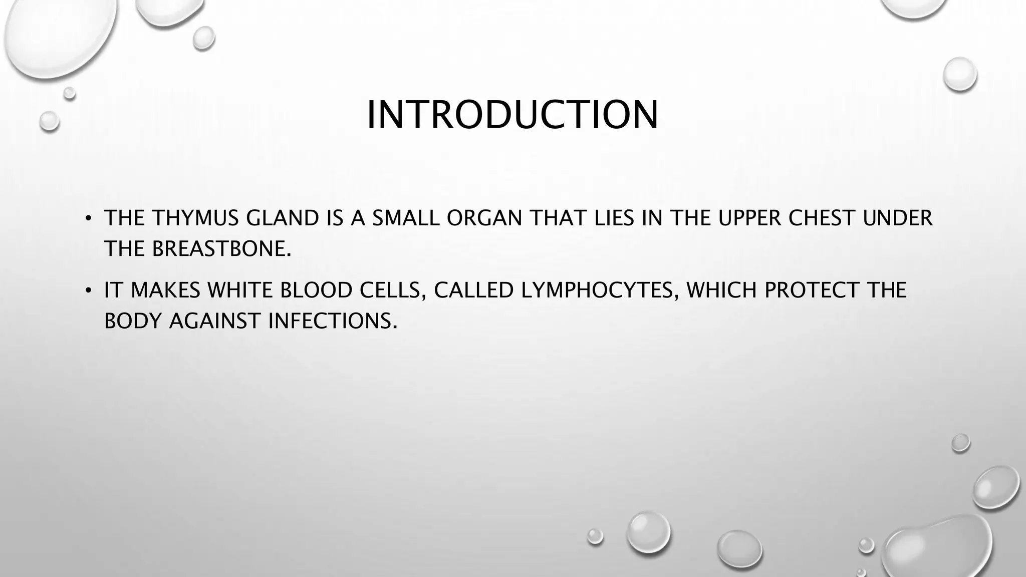 Topic -- Thymus gland , Thymus gland ppt | PPTX | Thyroid Disorders ...