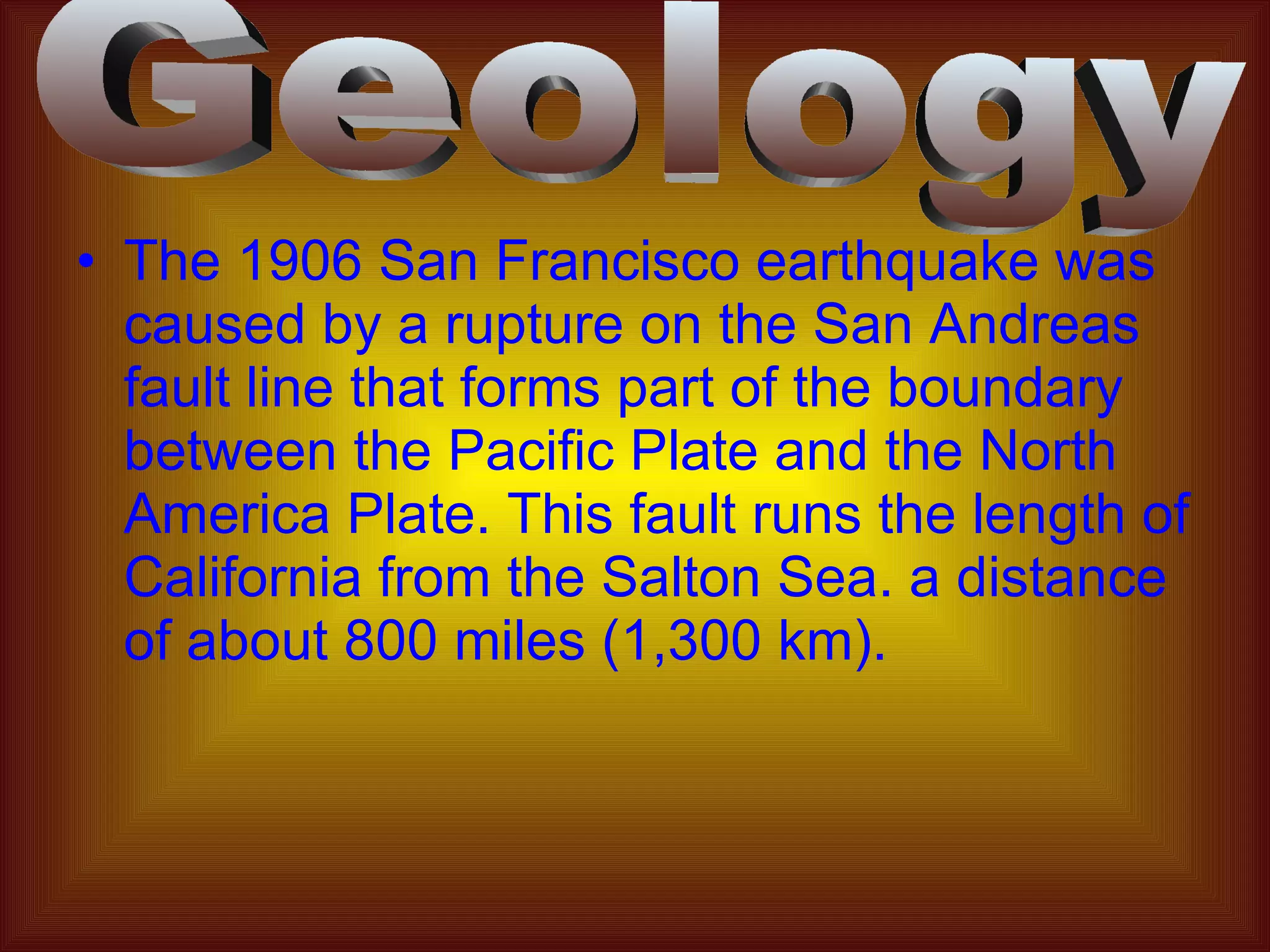 San Francisco earthquake 1906 | PPT