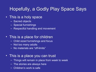 Godly Play Environment | PPT