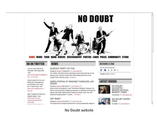 No Doubt Promotion | PPTX
