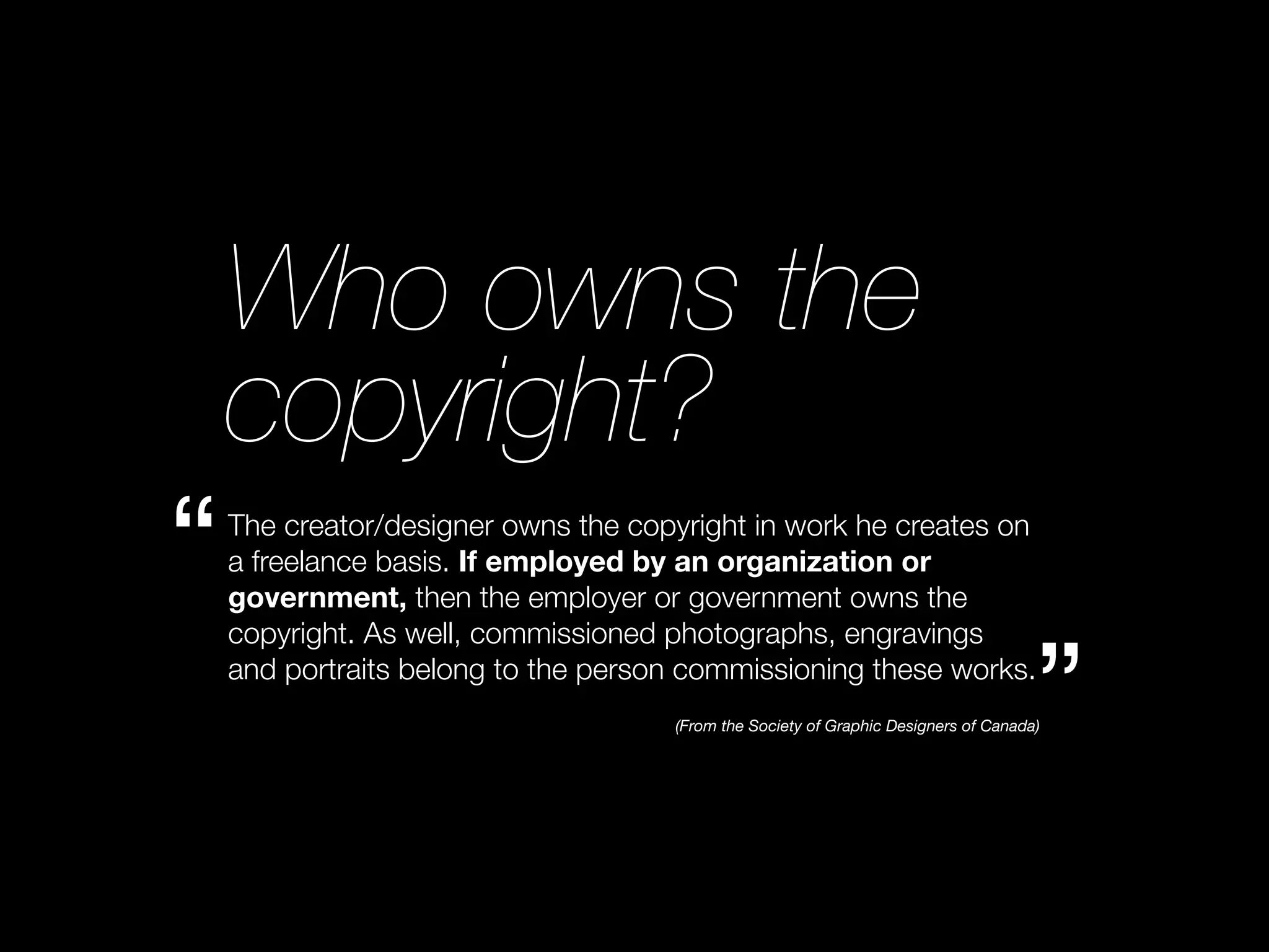 Presentation - Graphic Designers and the Copyright Law | PDF