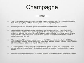 The Process of Making Wine and Champagne | PPTX