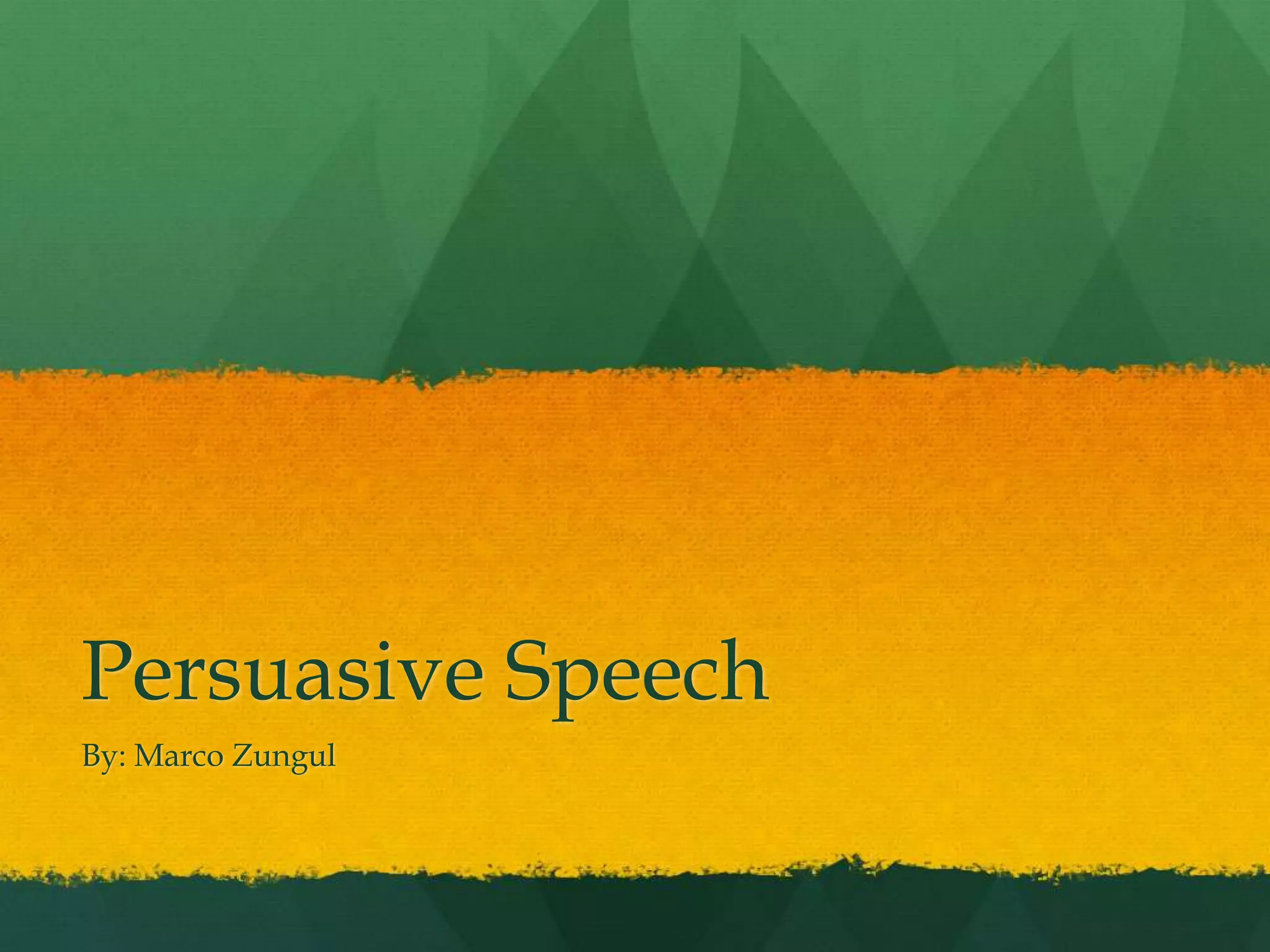 Persuasive speech | PPT