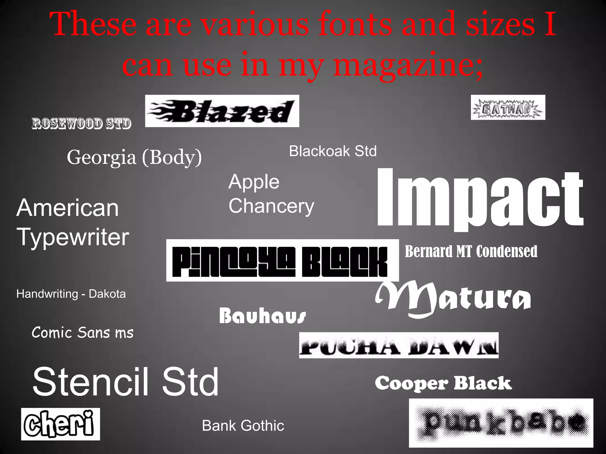 Typography Presentation | PPT