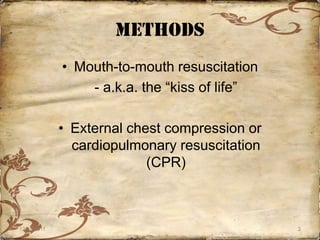 CPR - Artificial Resuscitation | PPT