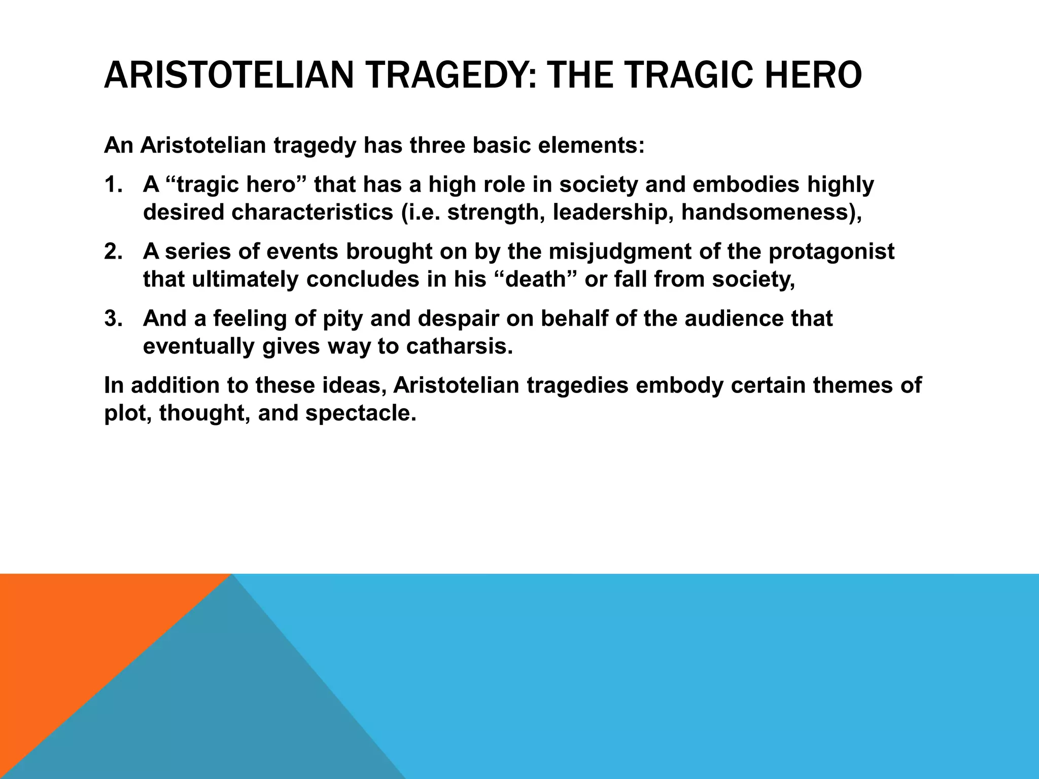 Aristotelian Tragedy | PPTX