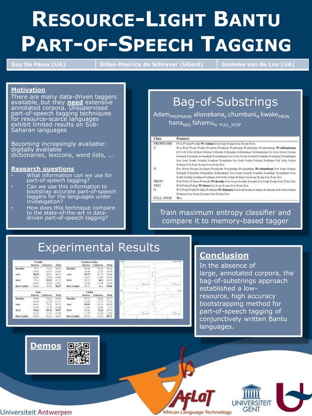 Resource-Light Bantu Part-of-Speech Tagging | PPTX