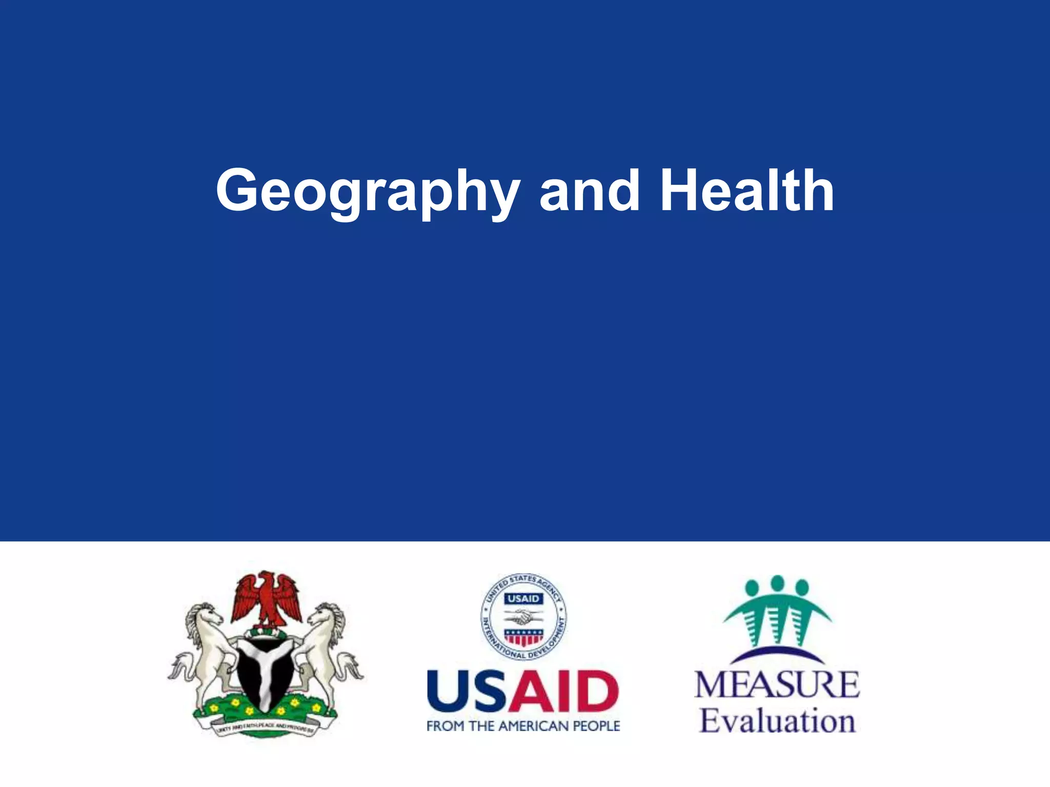 Geography and Health | PPT | Geography | Science