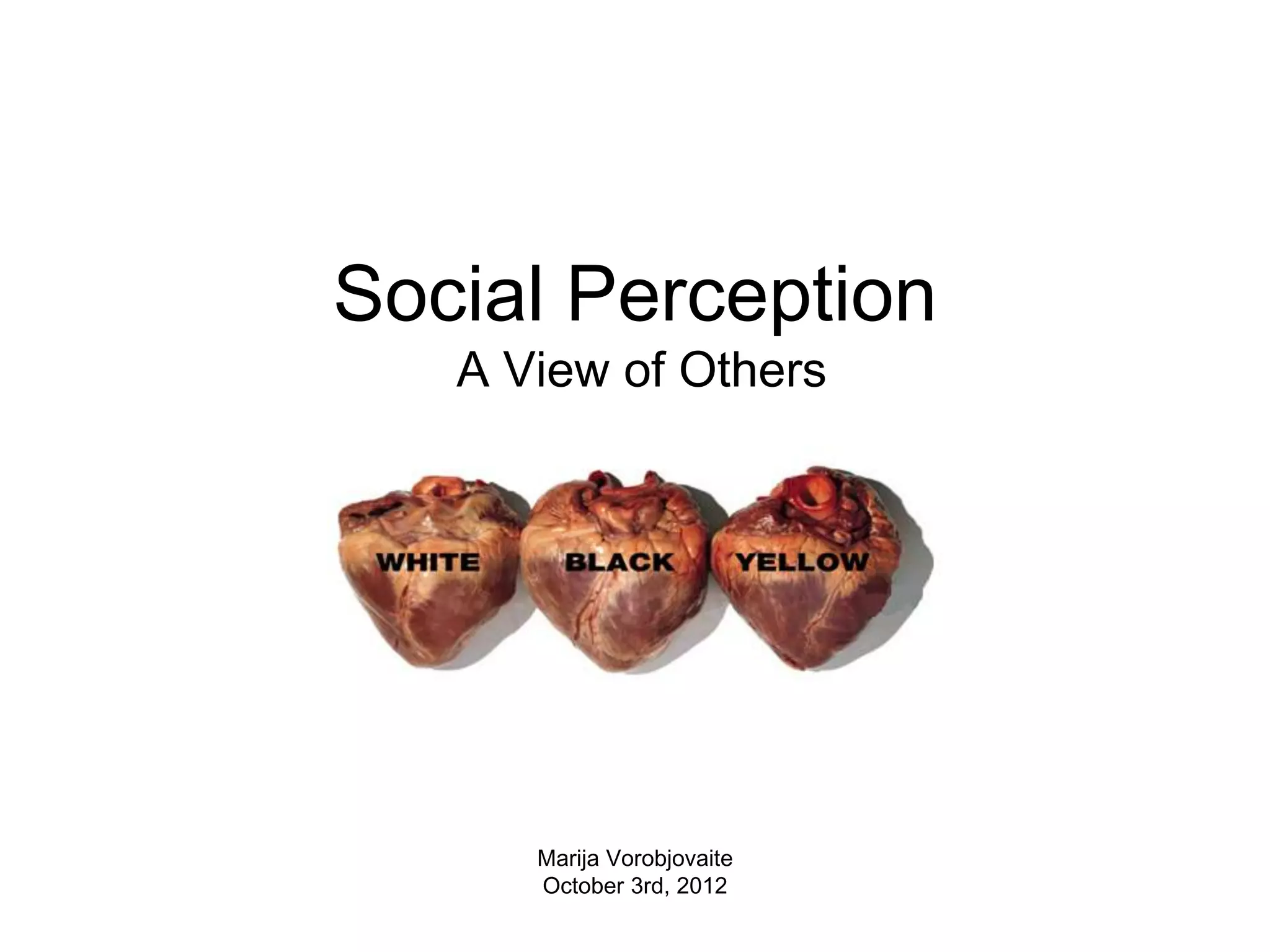 Social Perception | PPTX