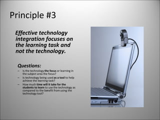 Principles of Effective Technology Integration | PPT