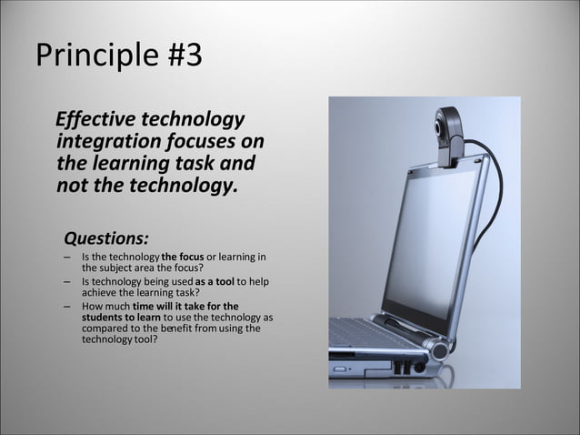 Principles of Effective Technology Integration | PPT