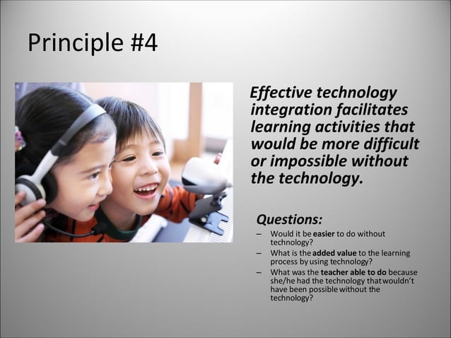 Principles of Effective Technology Integration | PPT