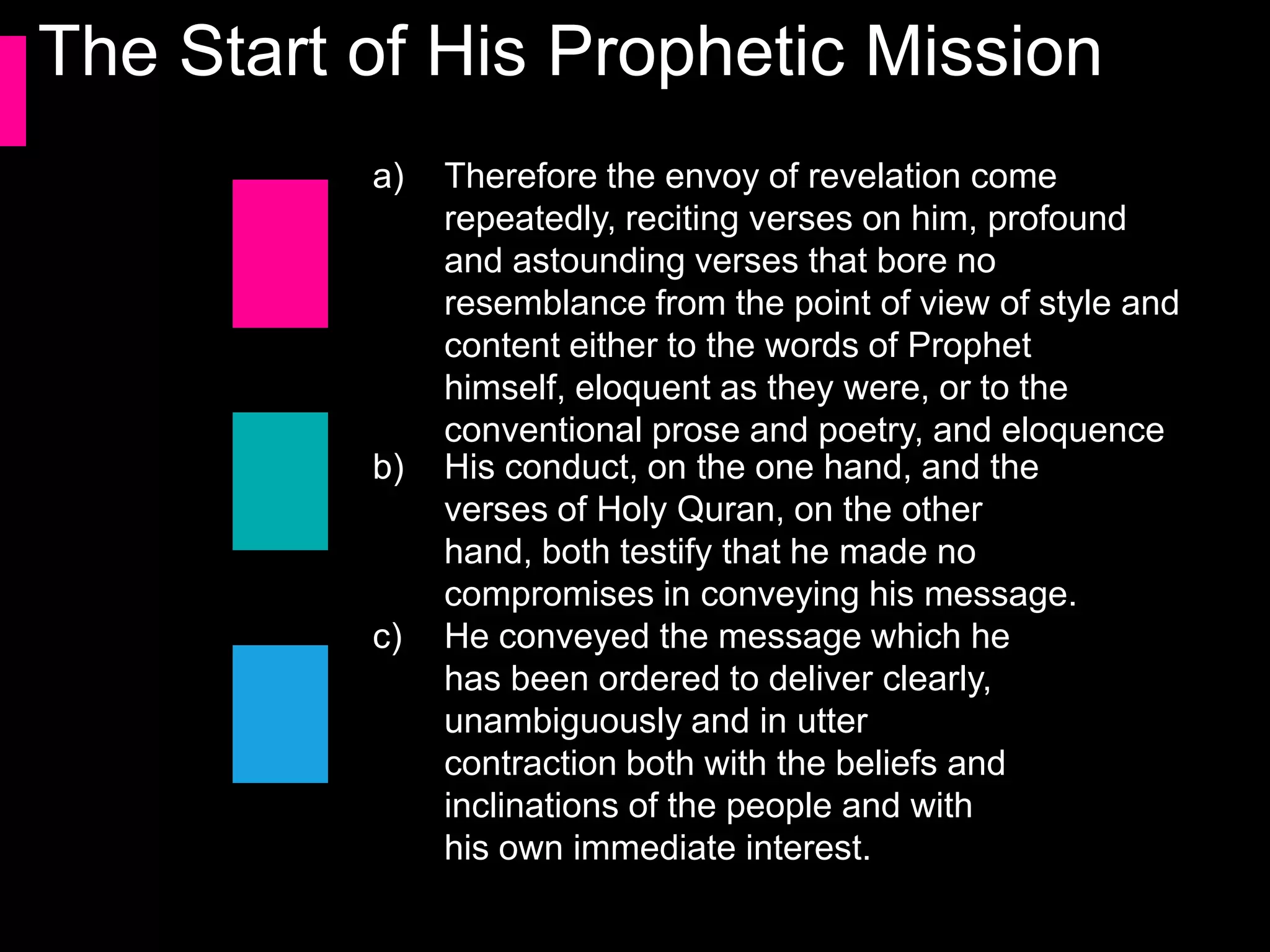 Life of Holy Prophet (pbuh) | PPTX