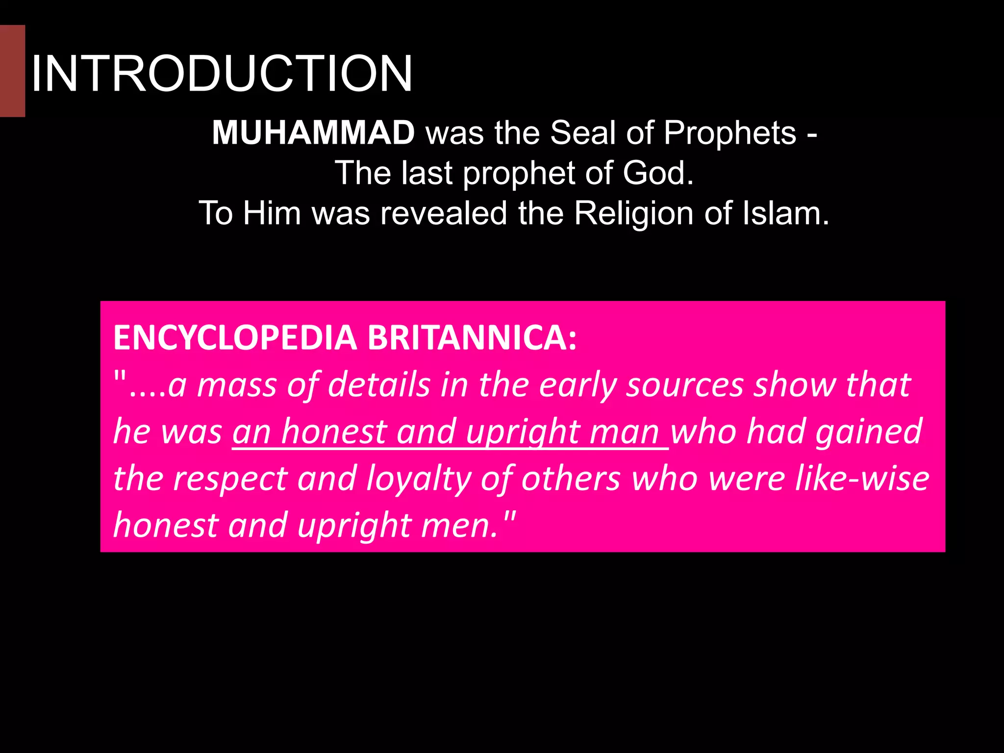 Life of Holy Prophet (pbuh) | PPTX