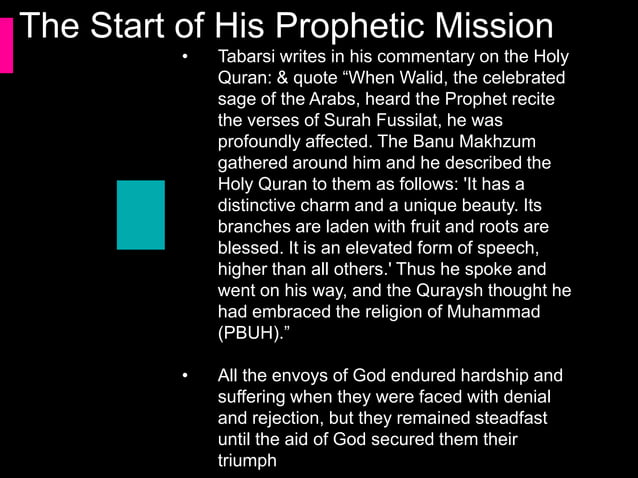 Life of Holy Prophet (pbuh) | PPTX