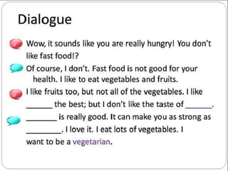 Food Conversation (Pre-Intermediate English) | PPTX