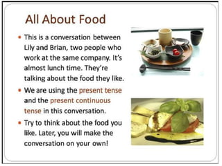 Food Conversation (Pre-Intermediate English) | PPTX