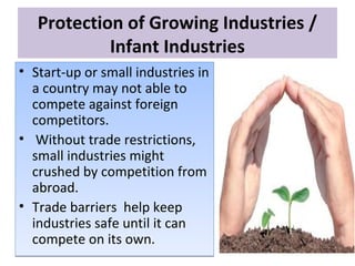 arguments why nations impose trade restrictions | PPT