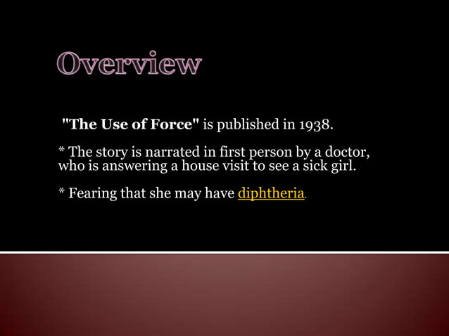 The use of Force | PPTX