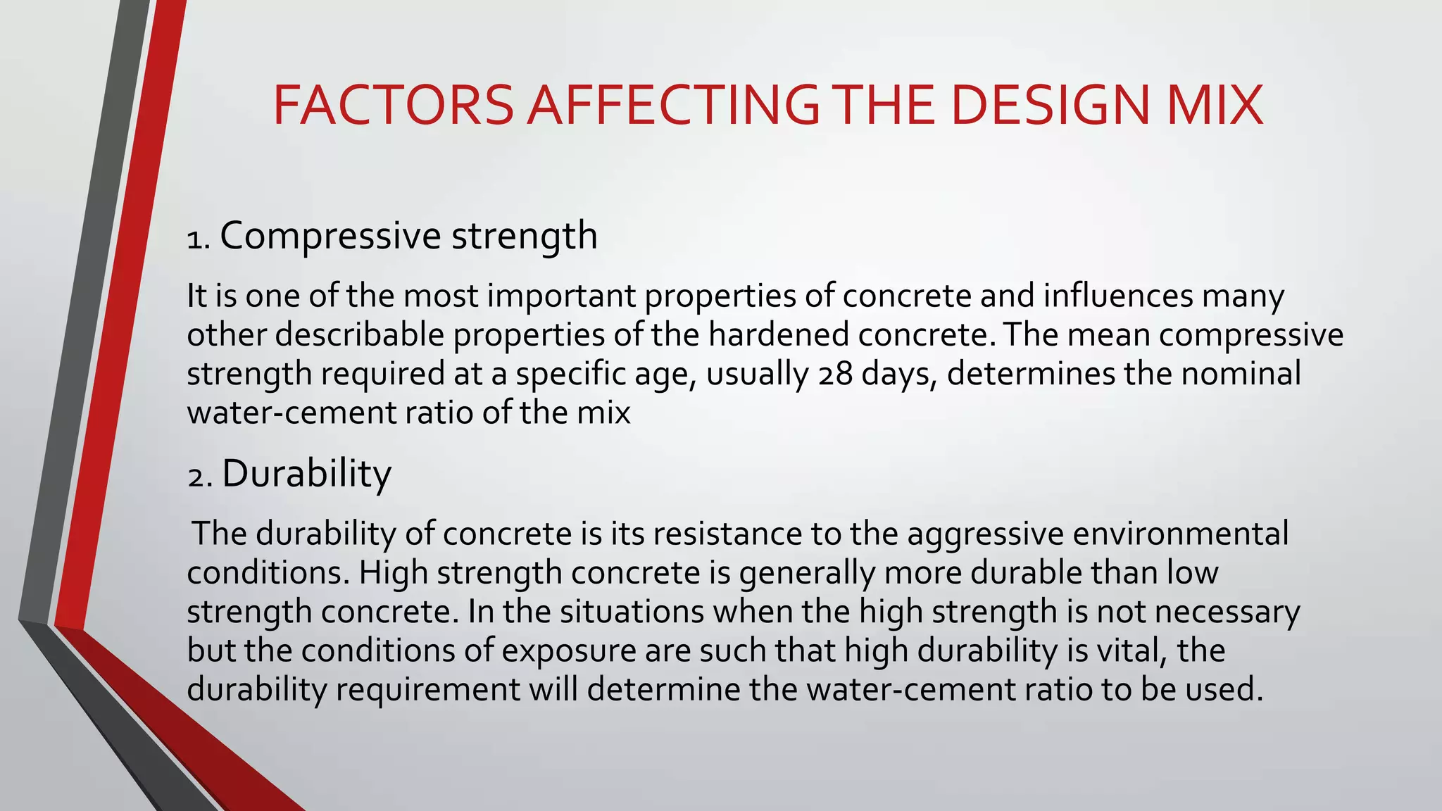 Mix Design of Concrete | PPTX