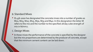 Mix Design of Concrete | PPTX
