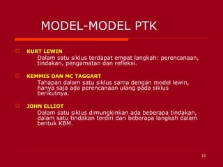 PTK penelitian tindakan kelas | PPT