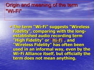 wi-fi | PPT